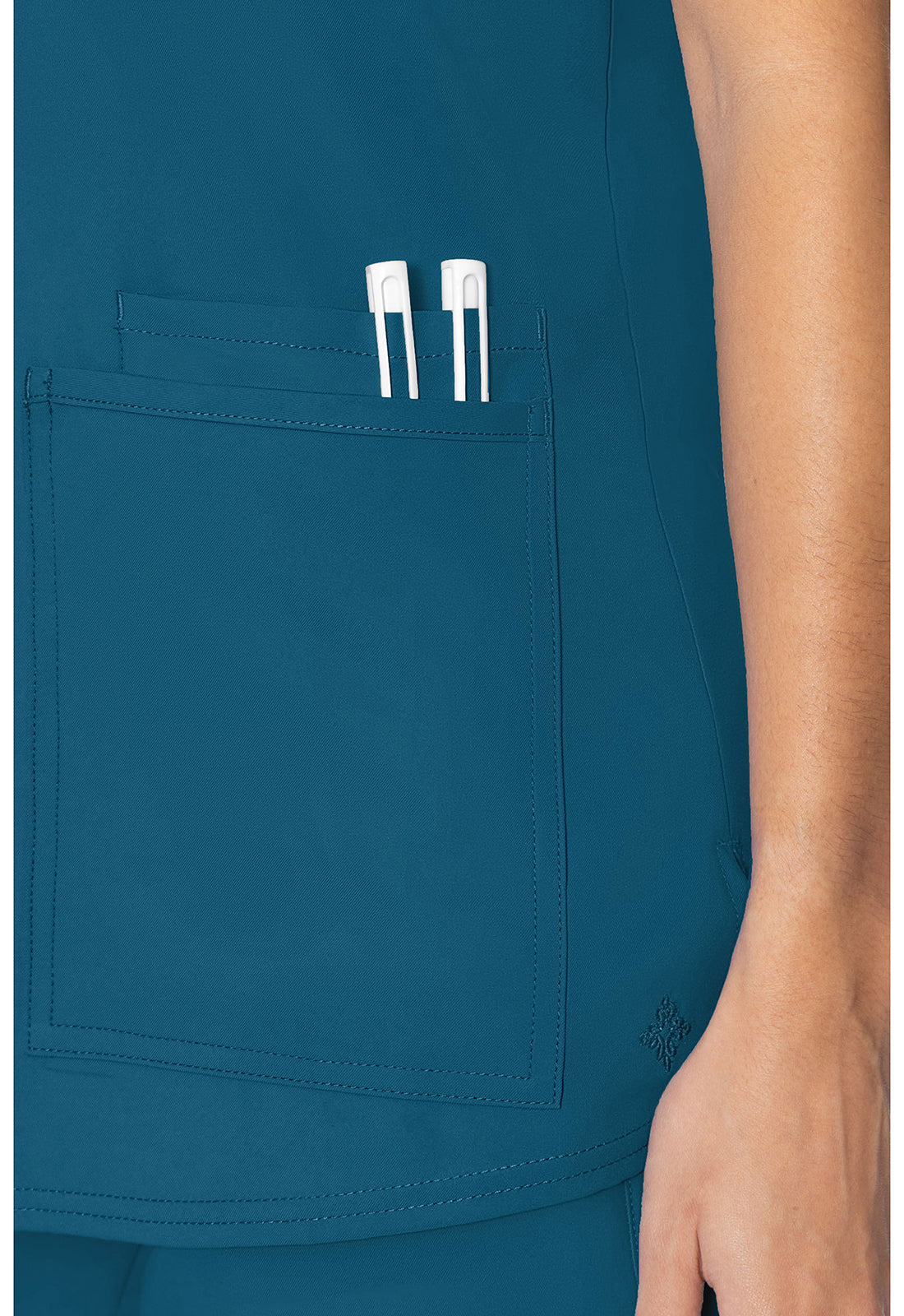 MedCouture Women's 3 Pocket Scrub Top | Scrubs | Labwear – Labwear.com